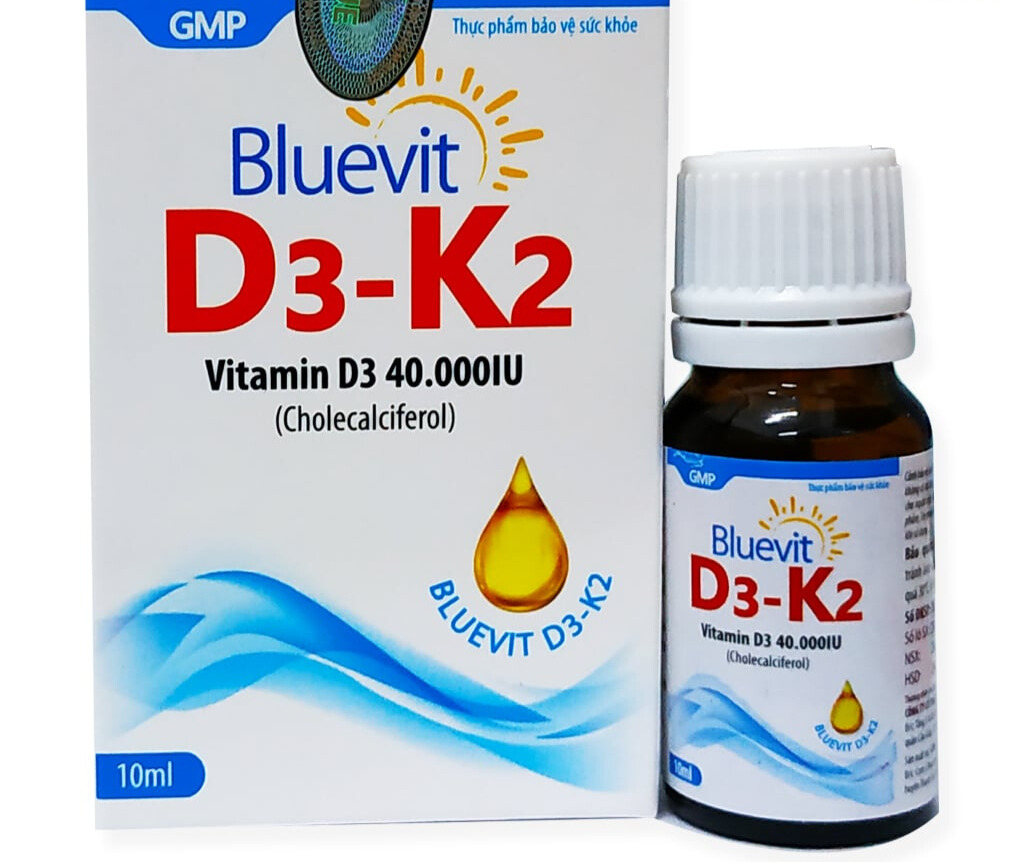 Bluevit D3-K2 - hỗ trợ trẻ thiếu vitamin D3k2 - Mua Thuốc Online